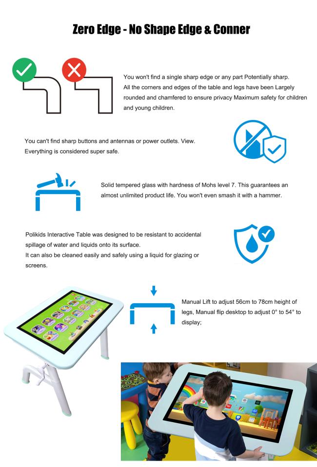 Interactive touch table in use
