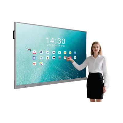 China 55 Inch Standard Interactive Board with Android 14 OS 4+32G and 48MP Camera Touch Screen Whiteboard for sale