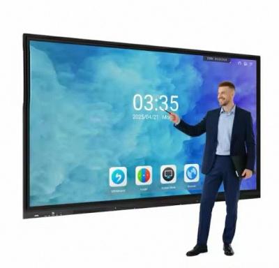 China 86 Inch Standard Interactive Board with Android 14 OS 40 Points Touch and 400cd/m2 Brightness for sale
