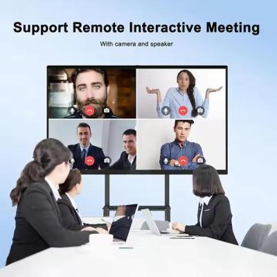 China 98 Inch Standard Interactive Board Infrared Touch Screen Interactive Whiteboard  4K Zero Bonding Smart for sale