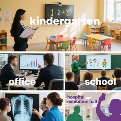 China 110 Inch A Type Ai Dual System Finger Touch Smart Interactive Whiteboard for sale