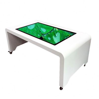 China 43 Inch 2021 New Product Recreation Center Restaurant Game Lcd Coffee Display Menu Table Touch Screen Price for sale