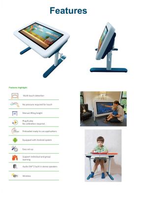 China 32 inch Smart Touch Table with 10-point Capacitive Touch 4GB RAM and 32GB ROM for Interactive Learning for sale