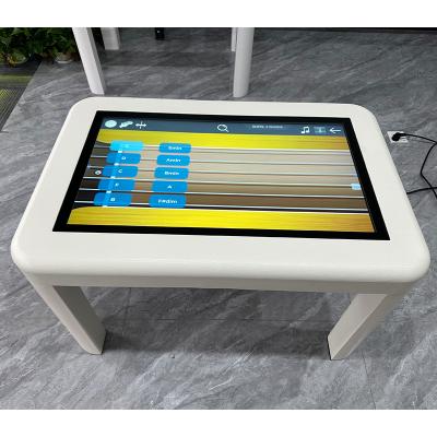 China Coffee Round Ludo Multi Touch Screen Smart Table Android Wifi 4K 32 Inch for sale