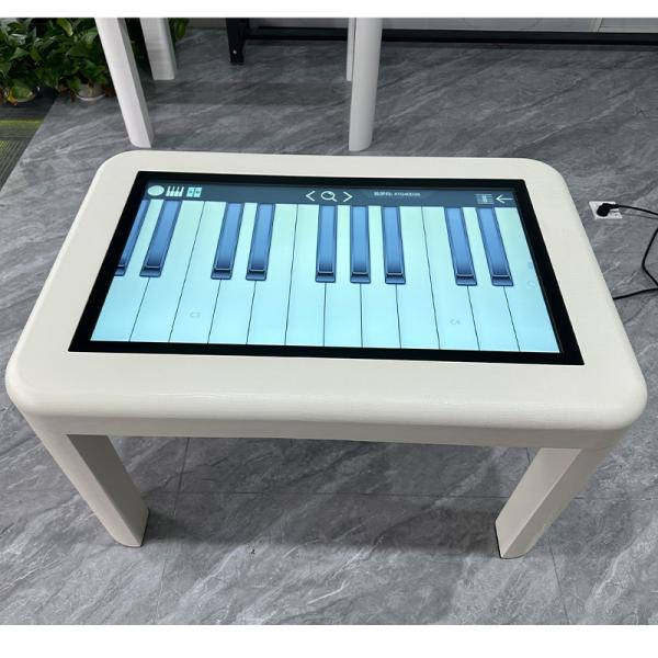 Quality Coffee Round Ludo Multi Touch Screen Smart Table Android Wifi 4K 32 Inch for sale