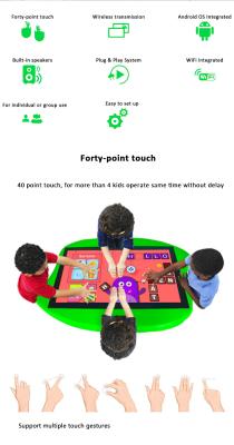 China Multimedia Multi Touch Interactive Table 32IN 8/120GB Win 10/Android14 400 Nits K55PT Temas for sale