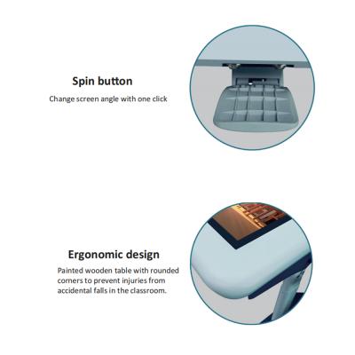 China Kindergarten Interactive Touch Tables 32inch with Polikids Tilting Lifting Desktop for sale