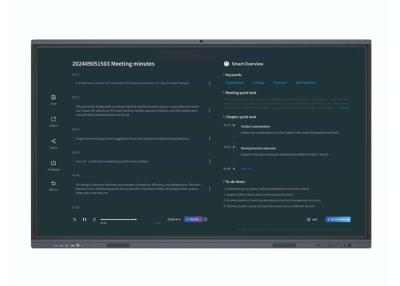 China 65 Inch A type Pen Finger Touch LCD AI Smart Interactive Board Anti Glare For Teaching for sale