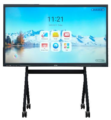 China 65 Inch 4K HD Screen Standard Interactive Board with Android 14.0 and 350cd/m2 Brightness for Education and Meeting for sale