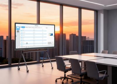 China 86 Inch Standard Interactive Board with Android 14 OS 40 Points Touch and 400cd/m2 Brightness for sale