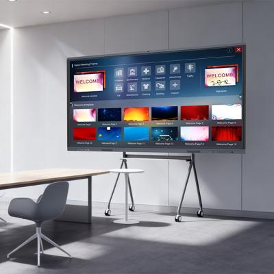 China 98 Inch Standard Interactive Board Infrared Touch Screen Interactive Whiteboard  4K Zero Bonding Smart for sale