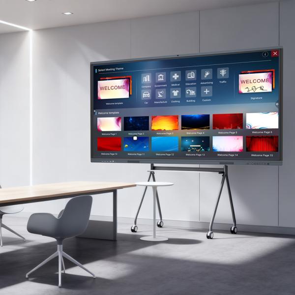 Quality 98 inch A type AI LCD Display Interactive Smart Board Anti Glare 4K 20 Point Touch Screen Wall Mounted for sale