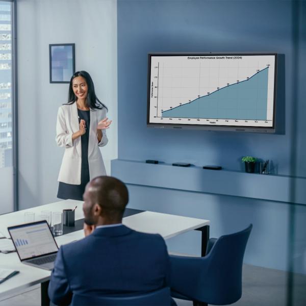 Quality 65 Inch A type Pen Finger Touch LCD AI Smart Interactive Board Anti Glare For Teaching for sale