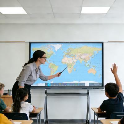 China 55 Inch AI Education Board with Tempered Glass Anti-vandalism and QR Code Scan Note Sharing for sale