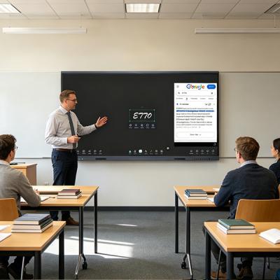 China 4K 86 Inch AI Education Board with Al Tracking Camera for Teaching Interaction and Diverse Screen Projection for sale