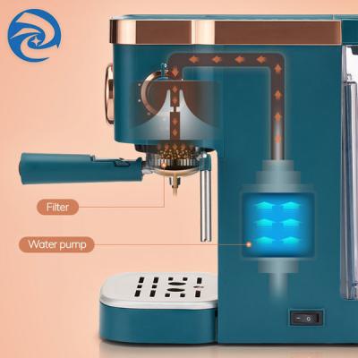 Cina Italiano 1050W della macchina domestica automatica del caffè dei semi piccolo per la casa con latte Frother in vendita