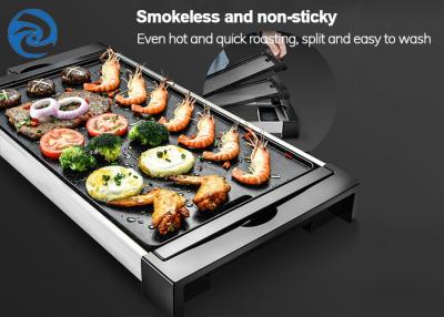 Cina griglia elettrica che non dà fumo 110V 220V 625x316x65mm del BARBECUE 1800W in vendita