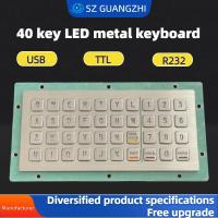 China PINPAD 40 llave LED teclado metálico impermeable GZ-C001055 R232 interfaz en venta