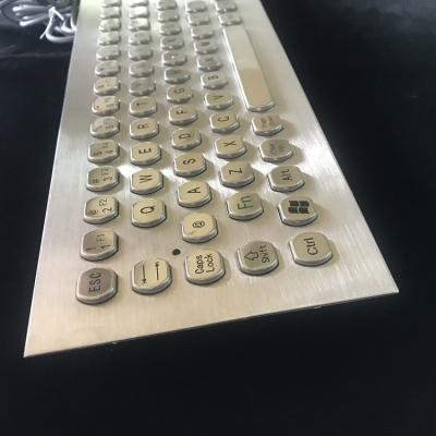 China Durable Industrial Keyboard With Trackball , Panel Mount Keyboard For Kiosk for sale