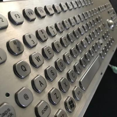 China 106 Keys Type Waterproof Keyboard , Industrial Grade Metal Computer Keyboard for sale