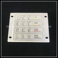China Stainless Steel Waterproof Numeric Keypad IP65 with RS232 USB PS2 14mm Keys for sale