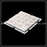 China Customized 304 Stainless Steel IP65 Metal Keypad 80x90mm for Dyeing Machine for sale