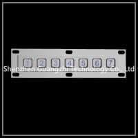 China 7 Buttons Backlit Numeric Keypad For Access Control Side Key Type for sale