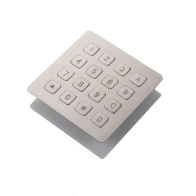 China Tipo teclado numérico industrial Ip65 de la matriz hermético para el sistema del control de acceso en venta