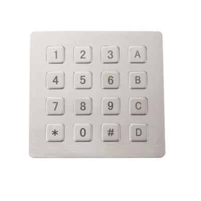 China Tipo teclado numérico industrial Ip65 de la matriz hermético para el sistema del control de acceso en venta
