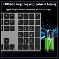 China Wireless Bluetooth 3.0 Pin Code Keypad Numeric Keyboard With 7 Backlight for sale
