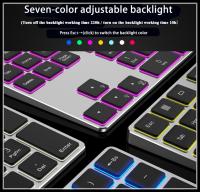 China Wireless Bluetooth 3.0 Pin Code Keypad Numeric Keyboard With 7 Backlight for sale