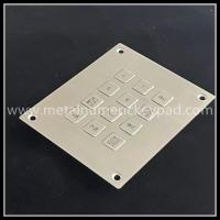 China 12 Key Metal Numeric Keypad 304 Stainless Steel USB Interface IP65 Waterproof for sale