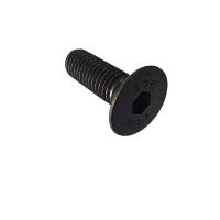 China DIN Standard Durable Flat Head Socket Cap Screw Blackened Carbon Steel Full Thread for sale