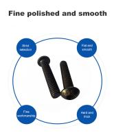 China Fully Thread Black Oxide Hex Screw with High Tensile Strength Design for sale
