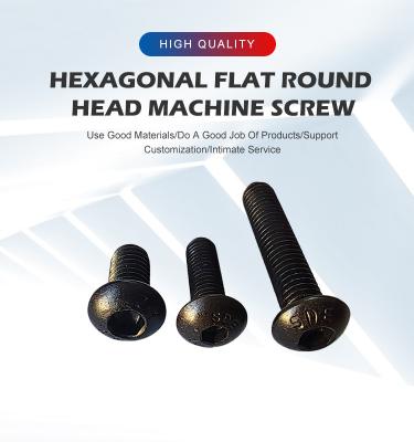China Fully Thread Black Oxide Hex Screw with High Tensile Strength Design for sale