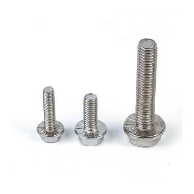 China 304 Stainless Steel Flange Hexagonal Bolt with Outer Hexagonal Head M5 M6 M8 M10 M12 for sale