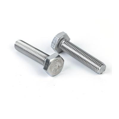 China Melhores FixaçõesBolto de cabeça hexadecimal de aço inoxidável DIN933 dentro do padrão GB à venda