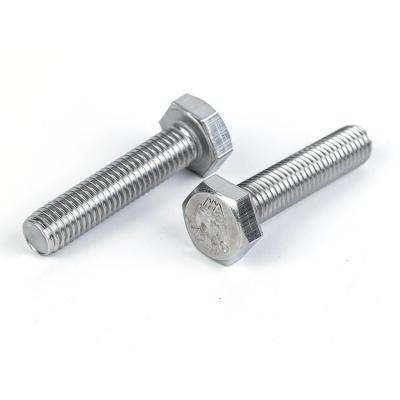China GB Standard Stainless Steel DIN933 Galvanized Fixing Screws with High Strength Grade for sale
