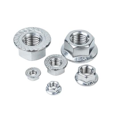 Cina 100% controllato DIN acciaio inossidabile Hex Flange Noce con serrated su misura in vendita