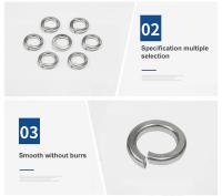 China Metric Spring Helical Split Ring Lock Washer Spring Washer DIN Standard Plain Finish for sale