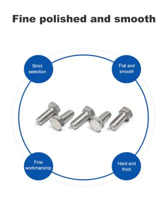 China DIN Standard Outer Hexagon Custom Stainless Steel Hex Head Screw Bolt for Performance for sale