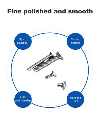 China Edelstahl Flat Countersunk Kopf Maschine Schrauben perfekt für verschiedene Anwendungen zu verkaufen