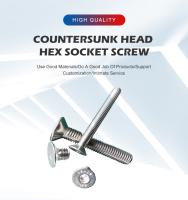 China Full Thread Custom A2 Stainless Steel Flush Mount Cylindrical Head Hex Socket Machine Screw for sale