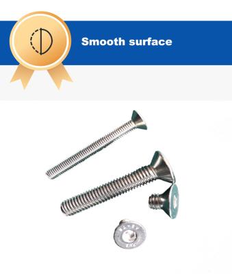 Cina Full Thread Custom A2 in acciaio inossidabile Flush Mount Testa cilindrica Hex Socket Machine Screw in vendita