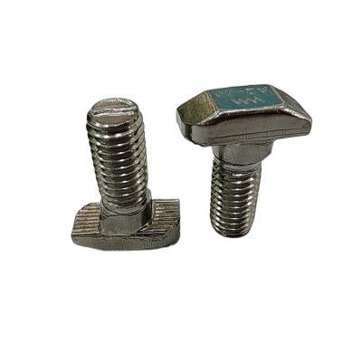 China Torsión en forma de T de acero inoxidable para perfiles de aluminio de la serie 45 M8 * 20-10 estándar personalizado en venta