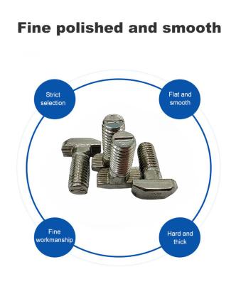 Cina M8 T Studs T Head Screw Bolts per profilo in alluminio T Slot in vendita