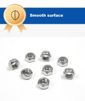 China UNC Stainless Steel Fine Thread Hex Nylon Insert Lock Nut Control and Other Finish for sale