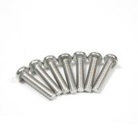 China Cross Head Stainless Steel Glue Patch Thread Locking Flat Head Machine Screws Full Thread for sale