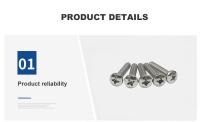China Cross Head Stainless Steel Glue Patch Thread Locking Flat Head Machine Screws Full Thread for sale