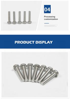China Tipo de fio completo M2 M2.5 M3 M4 M5 M6 M8 GB818 304 Ferro inoxidável Cross Phillips Round Pan Head Bolt Screw à venda
